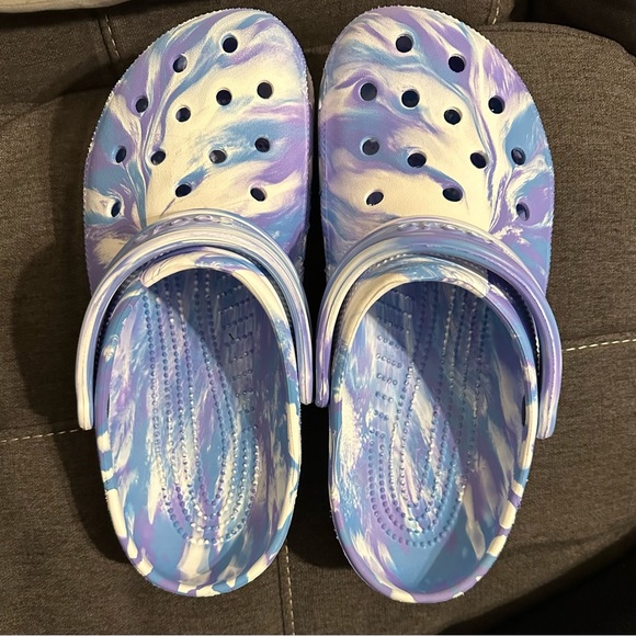CROCS | Shoes | Crocs Purple And Blue Marble | Poshmark